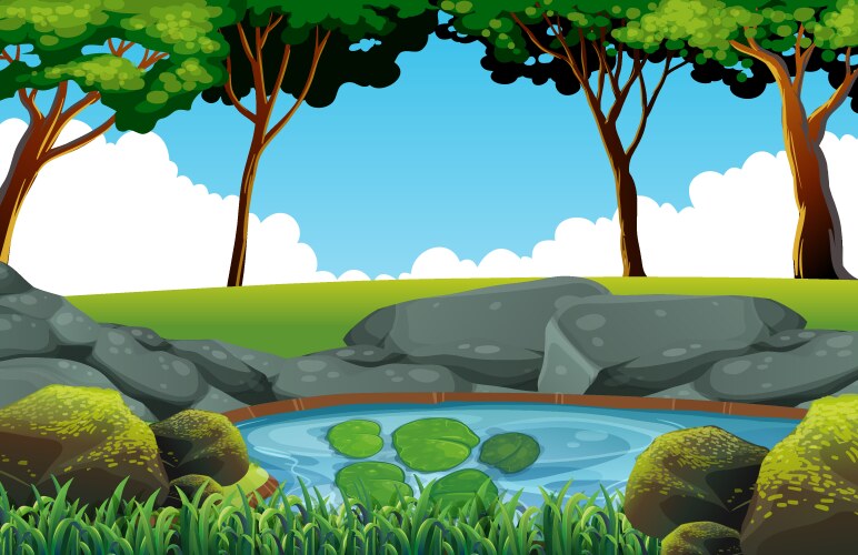 Spring Pond Vector Images (over 3,000)
