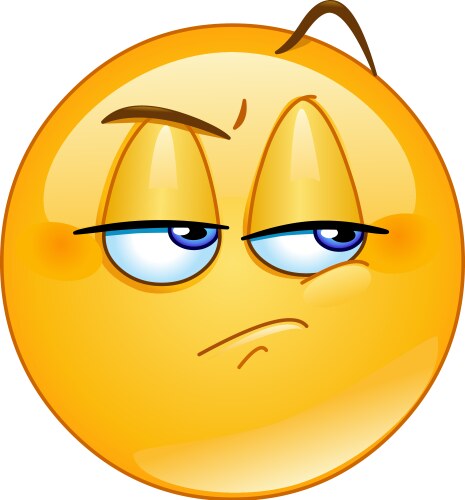 Dont know emoticon Royalty Free Vector Image - VectorStock