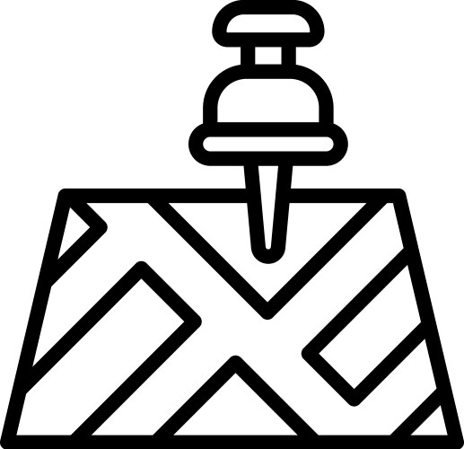 Push pin icon Royalty Free Vector Image - VectorStock