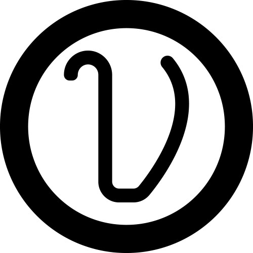 Upsilon greek symbol small letter lowercase font Vector Image
