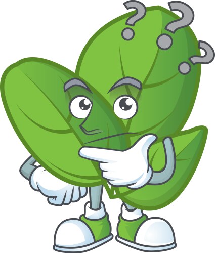 Cute basil with money eye cartoon character design