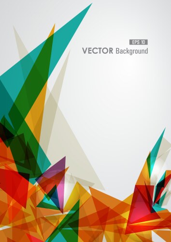 Abstract bright background of geometric Royalty Free Vector