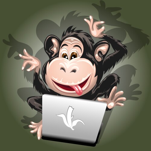 Computer addiction Royalty Free Vector Image - VectorStock