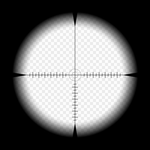 Sniper scope overlay Royalty Free Vector Image