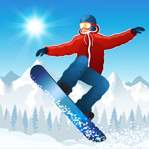 Snowboarder Royalty Free Vector Image - VectorStock