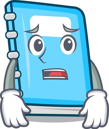 Afraid baseball bat character cartoon Royalty Free Vector