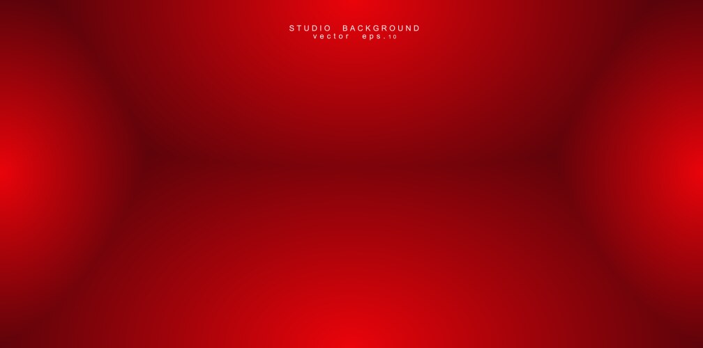 Empty red color studio room luxury background Vector Image