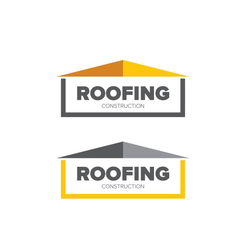 Roofing construction logo design template – Royalty-Free Vector ...