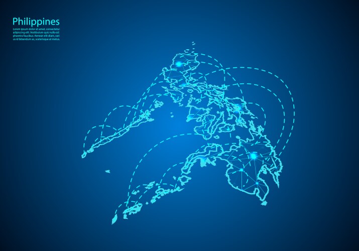 Digital map with indicator Royalty Free Vector Image