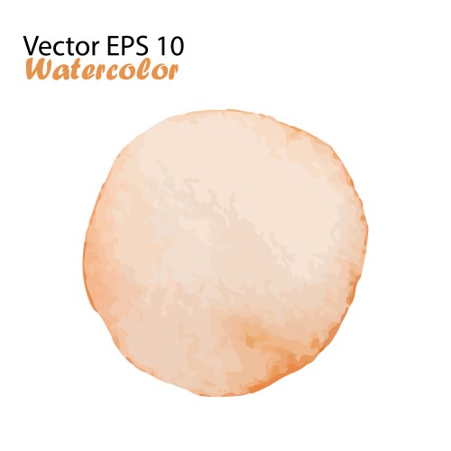 Watercolor brush stroke splash circle Royalty Free Vector