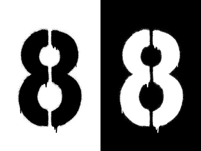 Graffiti numbers Vector Images & Graphics for Commercial Use | VectorStock