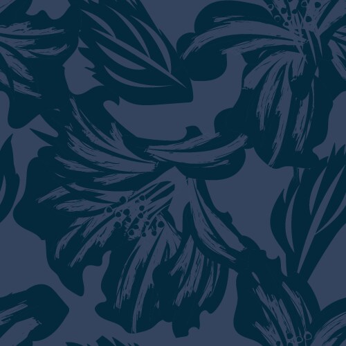 Floral brush strokes seamless pattern design Vector Image