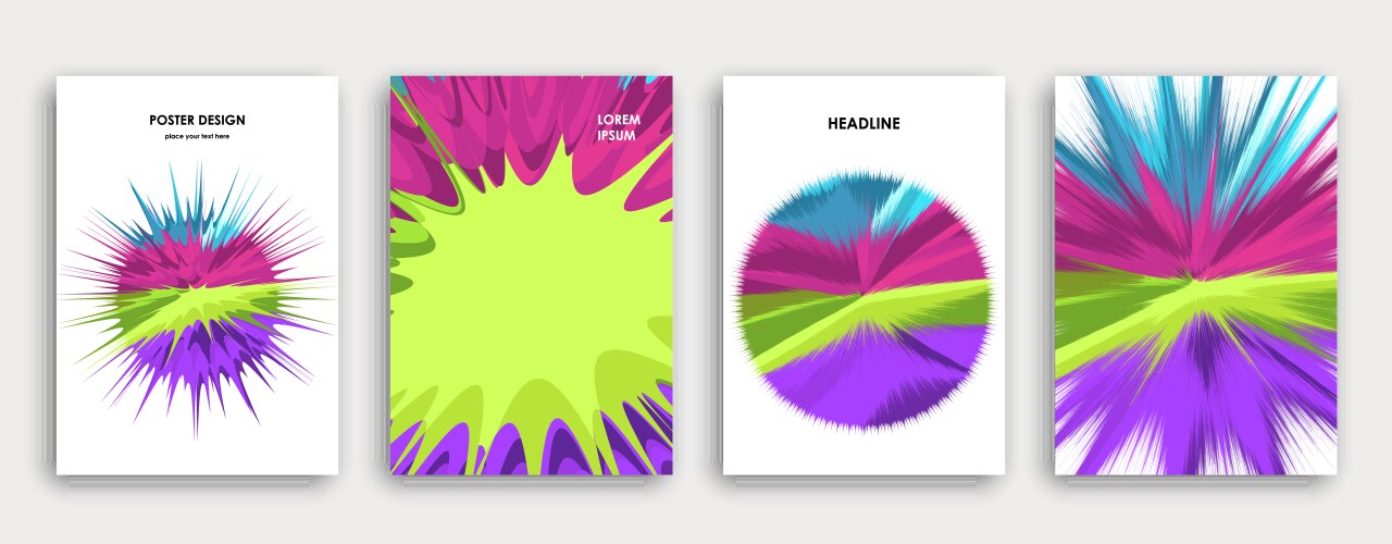 Multi-colored book cover page design creative Vector Image