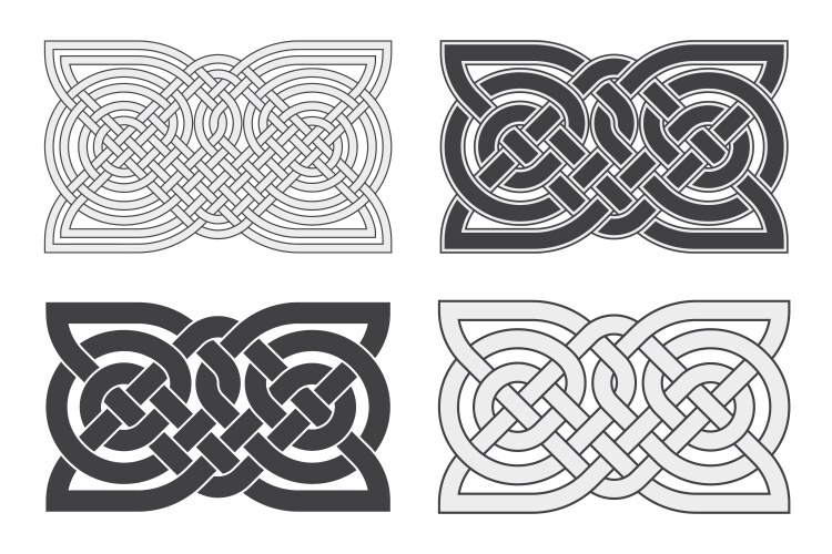 Celtic knot ethnic ornament Royalty Free Vector Image