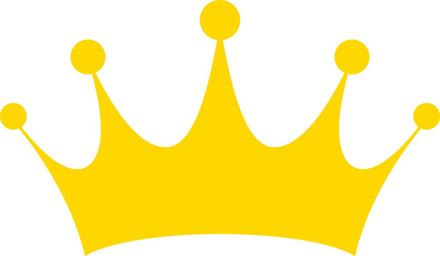 Crown logo template icon Royalty Free Vector Image
