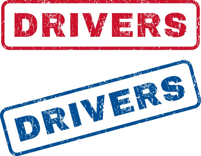 Driver rubber stamp Royalty Free Vector Image - VectorStock