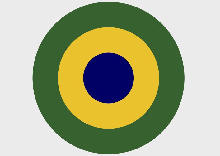 Italy air force roundel Royalty Free Vector Image