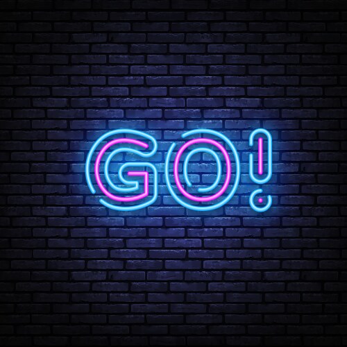 Hello neon sign for flyer design frame Royalty Free Vector