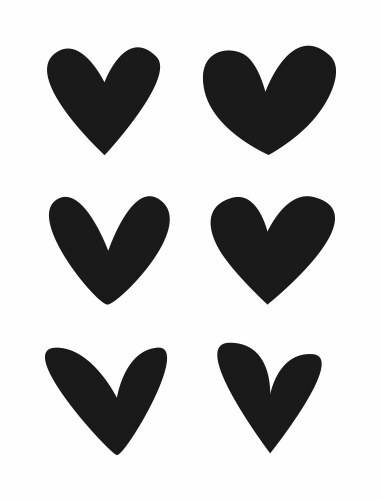 Asymmetrical Heart Vector Images (over 270)