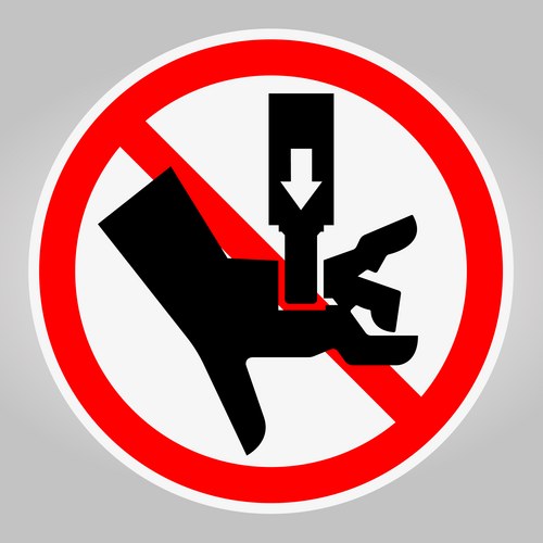 Sharp Object Hazard Warning Symbol – Royalty-Free Vector | VectorStock