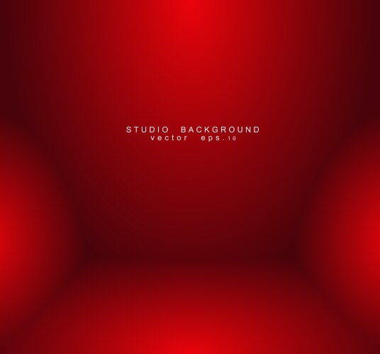 Empty red color studio room luxury background Vector Image