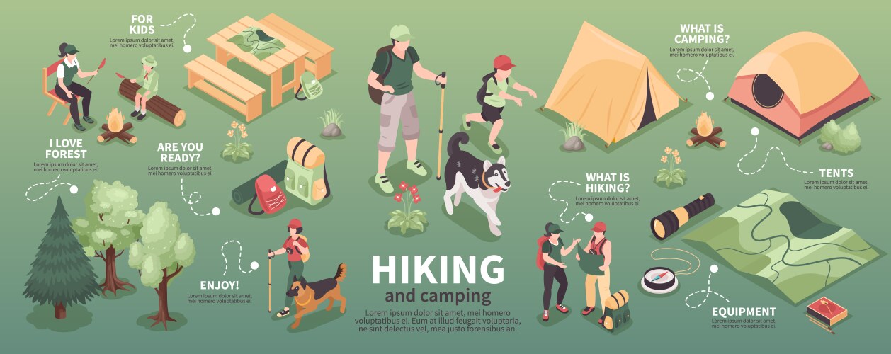 Hiking Infographics Vector Images (over 2,300)
