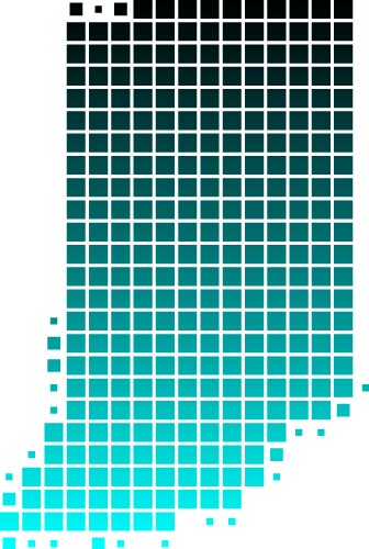 Map of indiana Royalty Free Vector Image - VectorStock