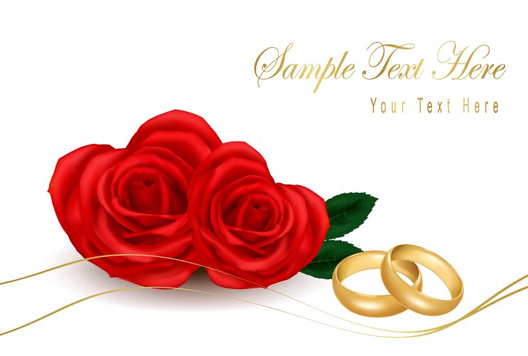 Beautiful bouquet with red roses and leaves Vector Image