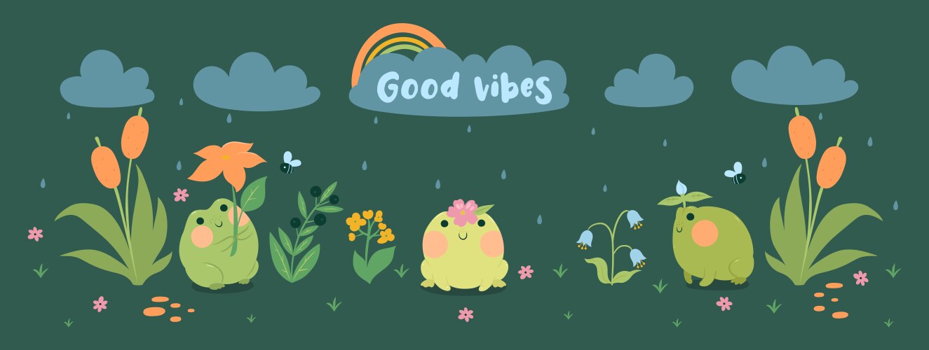 Cartoon Frog Rain Vector Images (over 290)