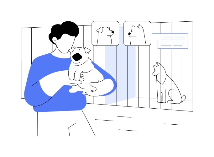 Donate to animal shelter isolated cartoon Vector Image