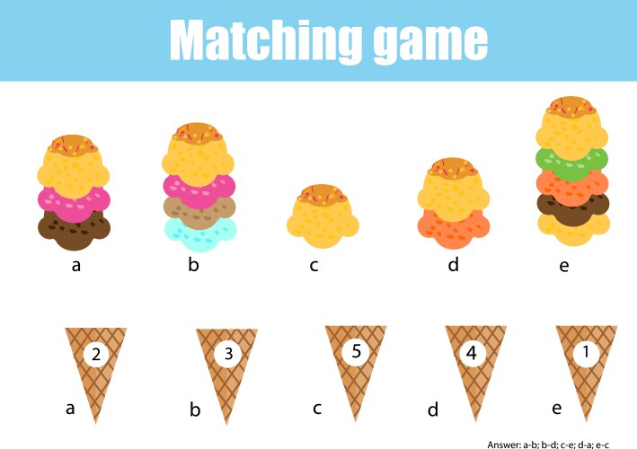 Puzzle for toddlers matching children educational Vector Image