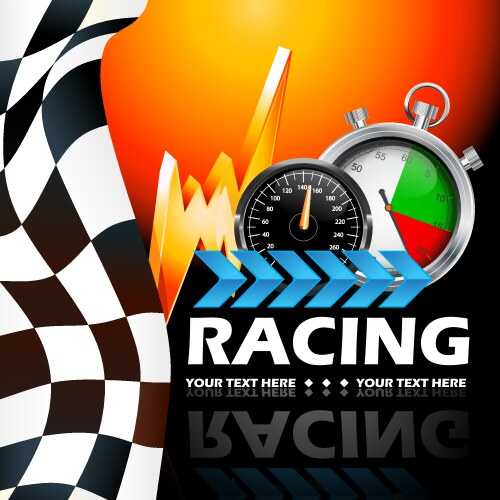 Racing event Royalty Free Vector Image - VectorStock