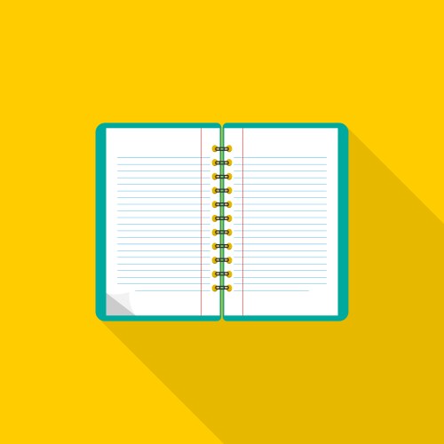 Notebook paper background Royalty Free Vector Image