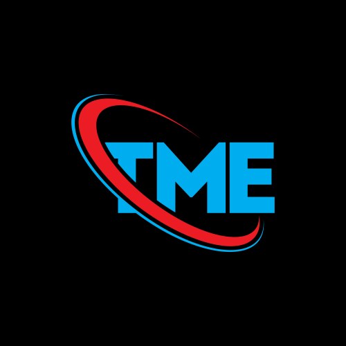 Tme logo letter design – Royalty-Free Vector | VectorStock