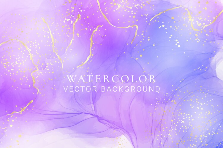 Vibrant watercolor flow texture background Vector Image