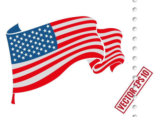 American flag Royalty Free Vector Image - VectorStock
