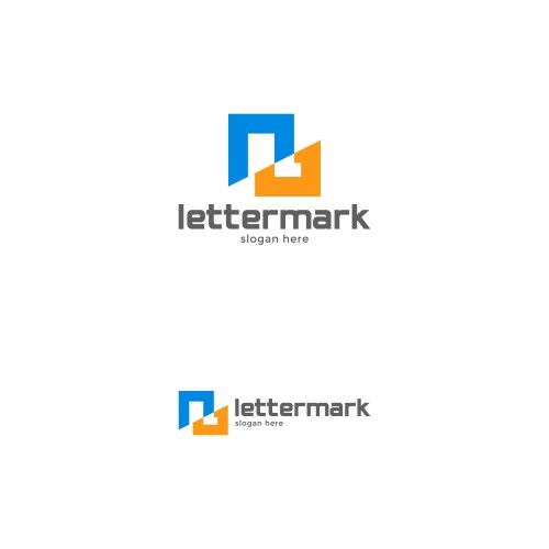 Letter s logo initial flat design tem Royalty Free Vector