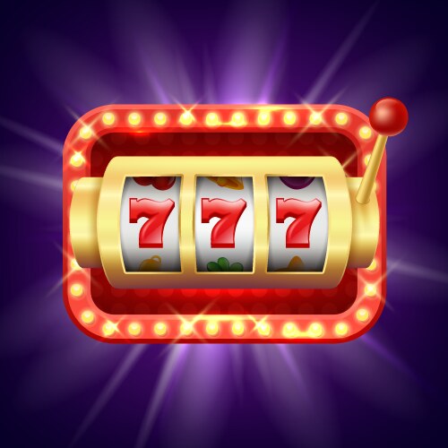 Slot machine poster Royalty Free Vector Image - VectorStock