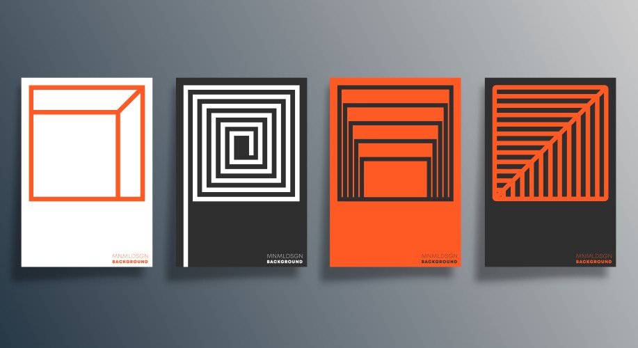 Geometric line pattern for poster design Vector Image