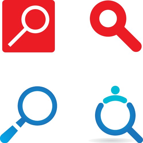 Search logo Royalty Free Vector Image - VectorStock