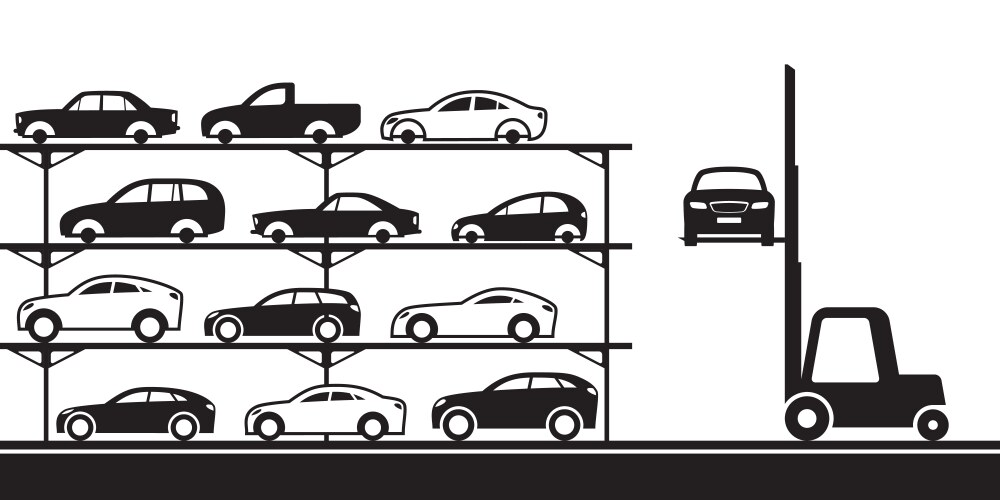 Junkyard scrap metal steel car junk yard Vector Image