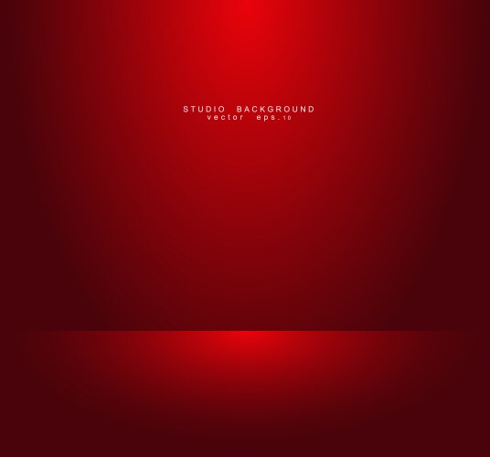 Empty red color studio room luxury background Vector Image