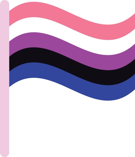 Israeli transgender and genderqueer flag sexual Vector Image