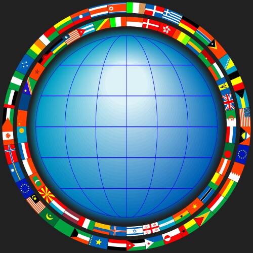 Globe Flags Vector Images (over 27,000)