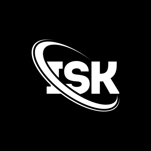 Isk logo letter design Royalty Free Vector Image