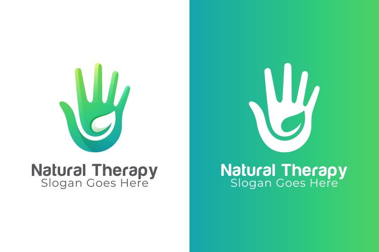 Therapy health logo designs icon Royalty Free Vector Image