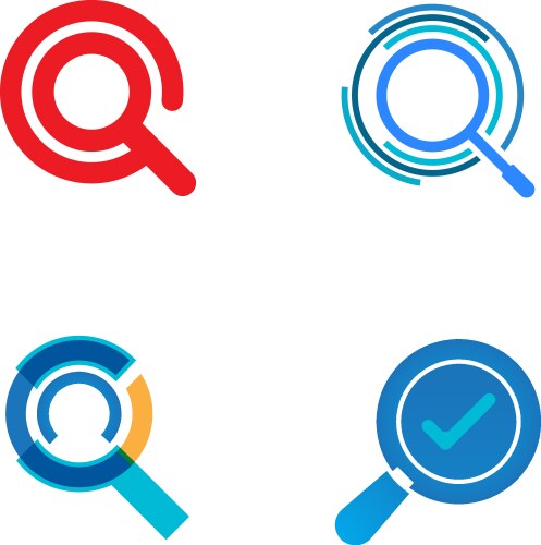 Search logo Royalty Free Vector Image - VectorStock