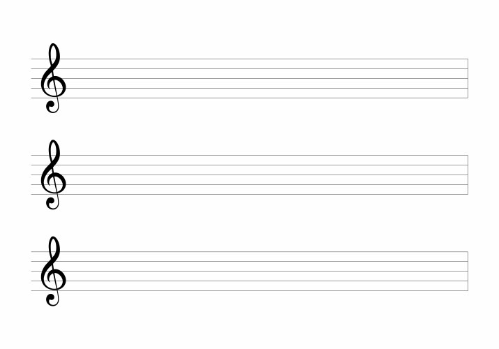 Music notes and scale template Royalty Free Vector Image