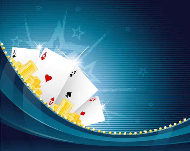 Gambling background with casino elements Vector Image