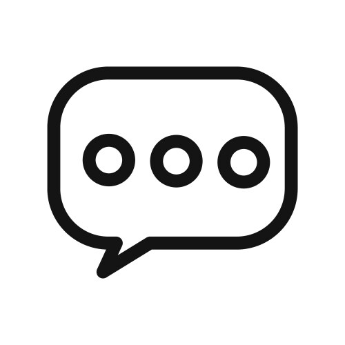 Comment icon 2 black and white sign Royalty Free Vector